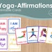 Yoga and Words of Affirmation Cards for Kids, Yoga Poses, Words of ...