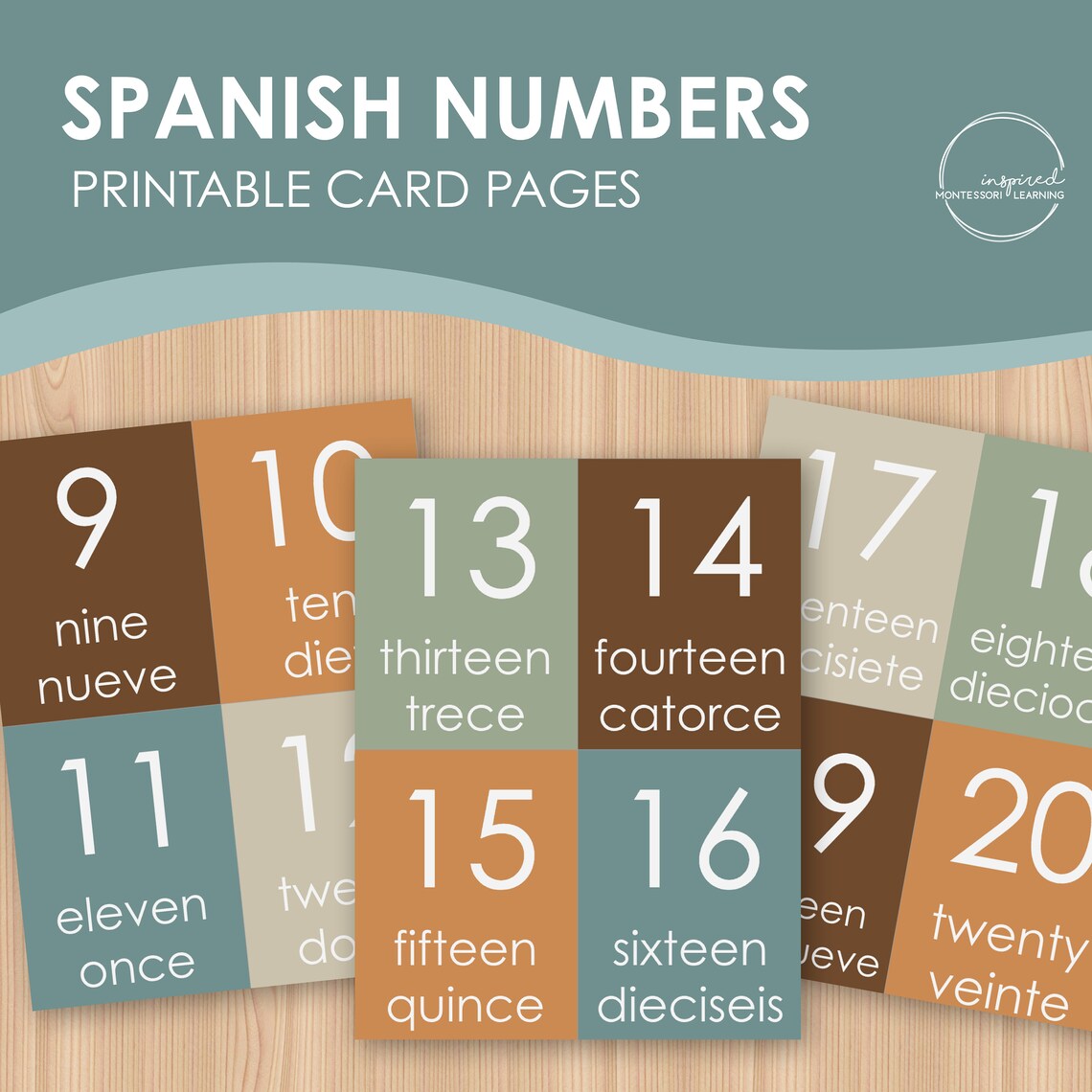 Spanish Number Cards for Kids Counting in Spanish Spanish | Etsy