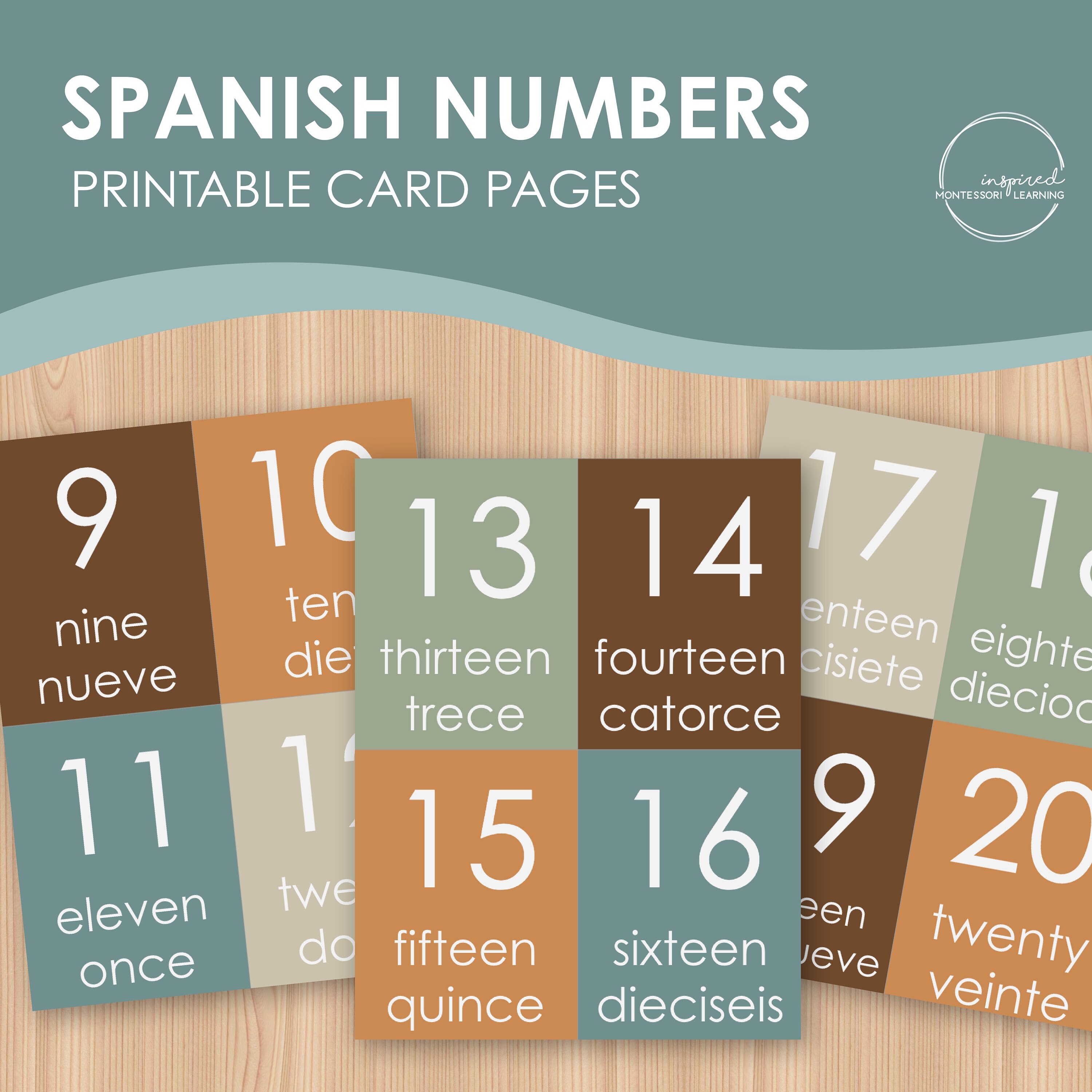 Spanish Number Cards for Kids, Counting in Spanish, Spanish Classroom ...