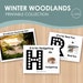 Winter Woodland Printable Collection, Preschool Winter Activity ...