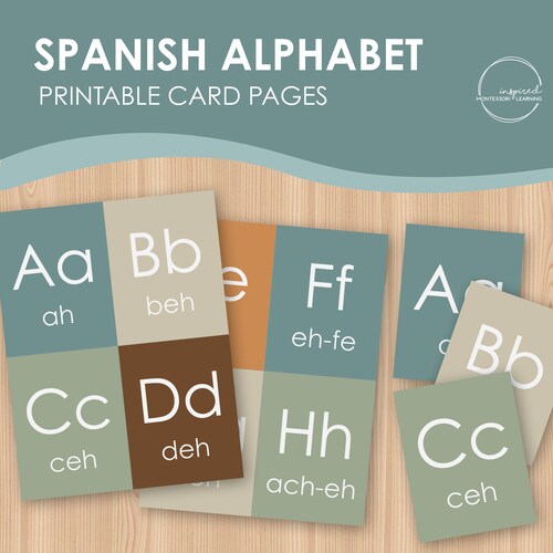 Spanish Alphabet Cards Spanish for Kids Spanish Classroom - Etsy
