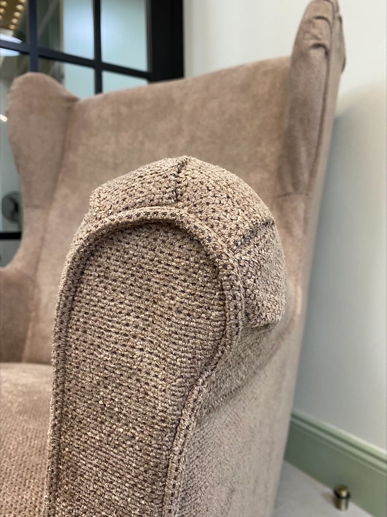 STRANDMON Armchair Cover Slipcover Hand Made With Multiple - Etsy