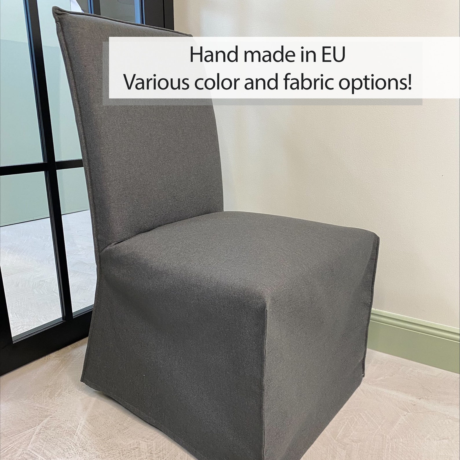 HENRIKSDAL large Size Chair Cover With French Seams Long - Etsy