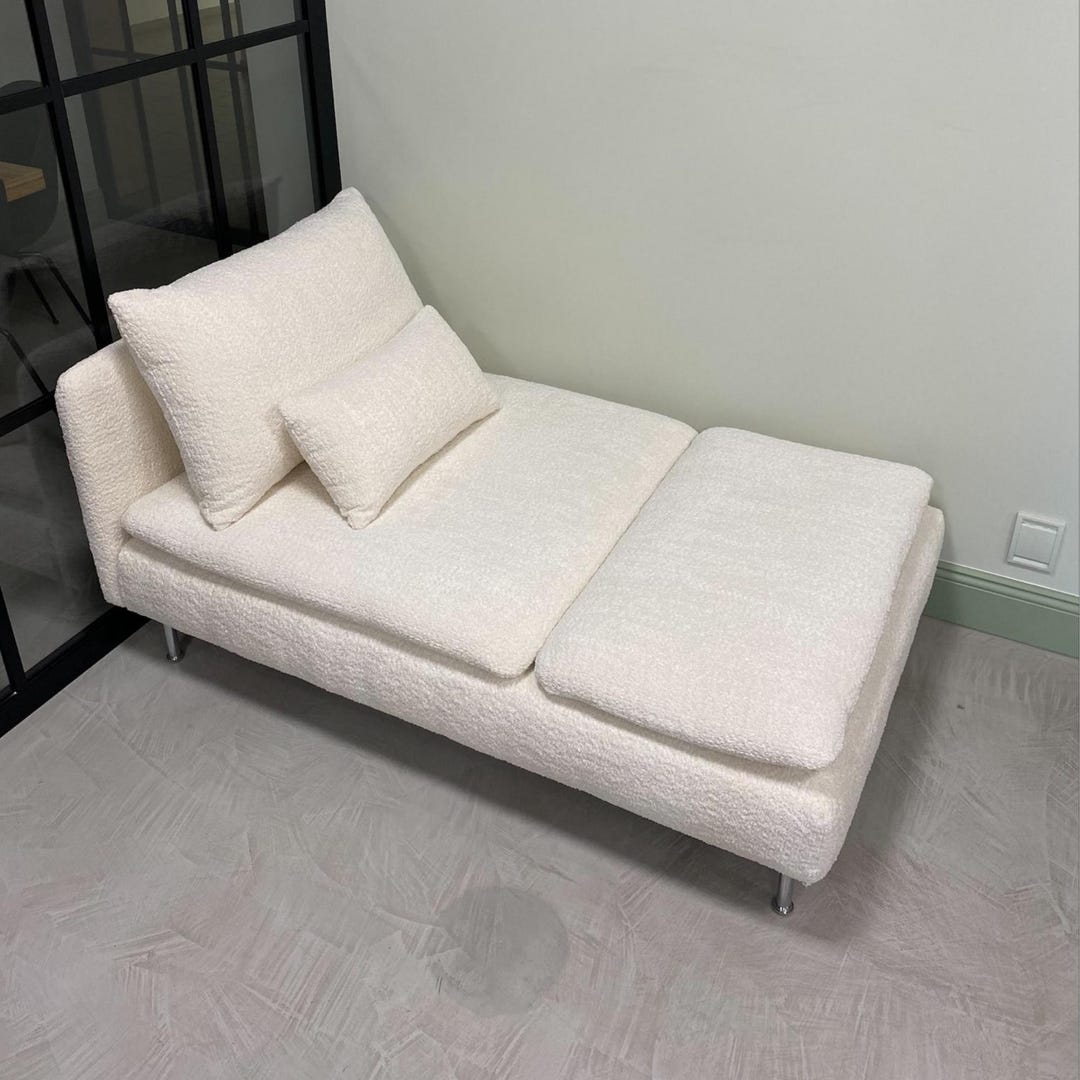 SODERHAMN Chaise Longue Section Cover Slipcover Hand Made With Multiple ...