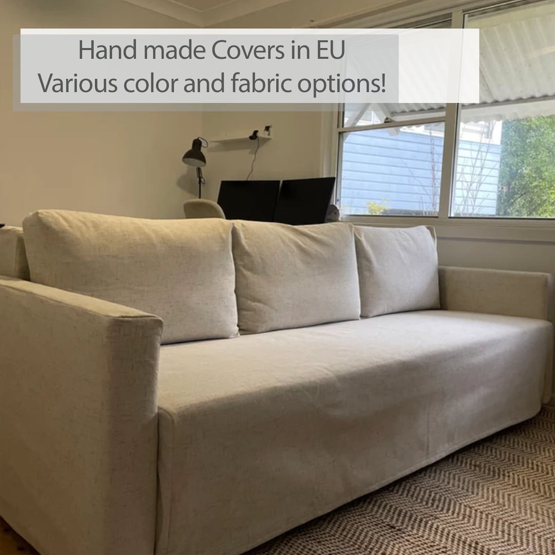 FRIHETEN 3 Seat Sofa Bed Cover Slipcover Hand Made With Multiple Color ...