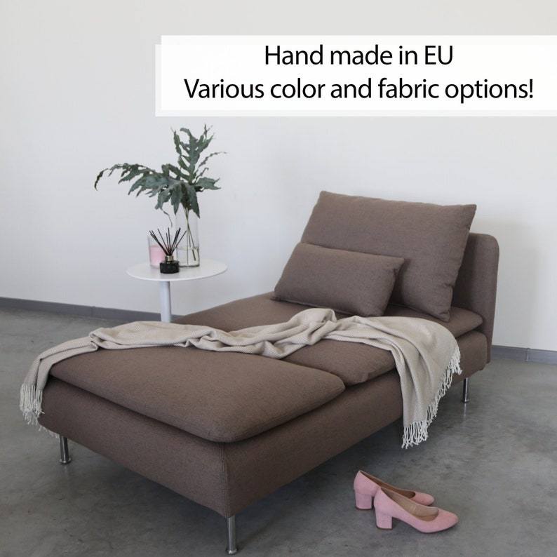 SODERHAMN Chaise Longue Section Cover Slipcover Hand Made With - Etsy