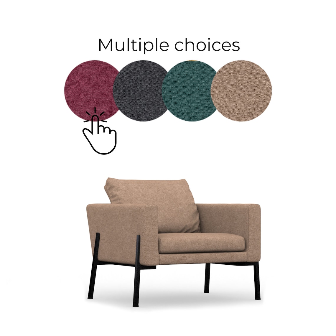 KOARP Armchair Cover Slipcover Hand Made With Multiple Color - Etsy