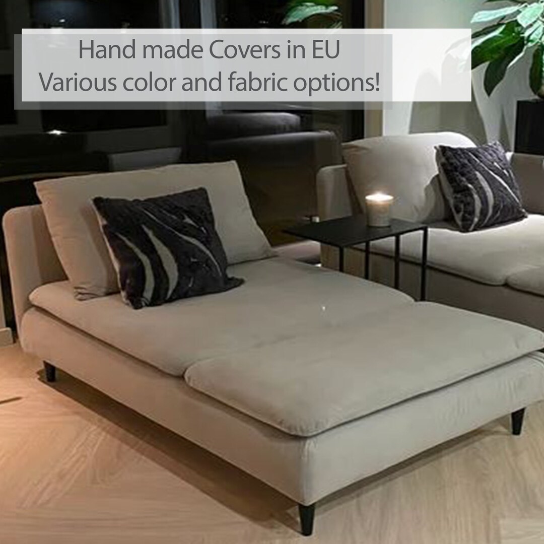 SODERHAMN Chaise Longue Section Cover Slipcover Hand Made With - Etsy