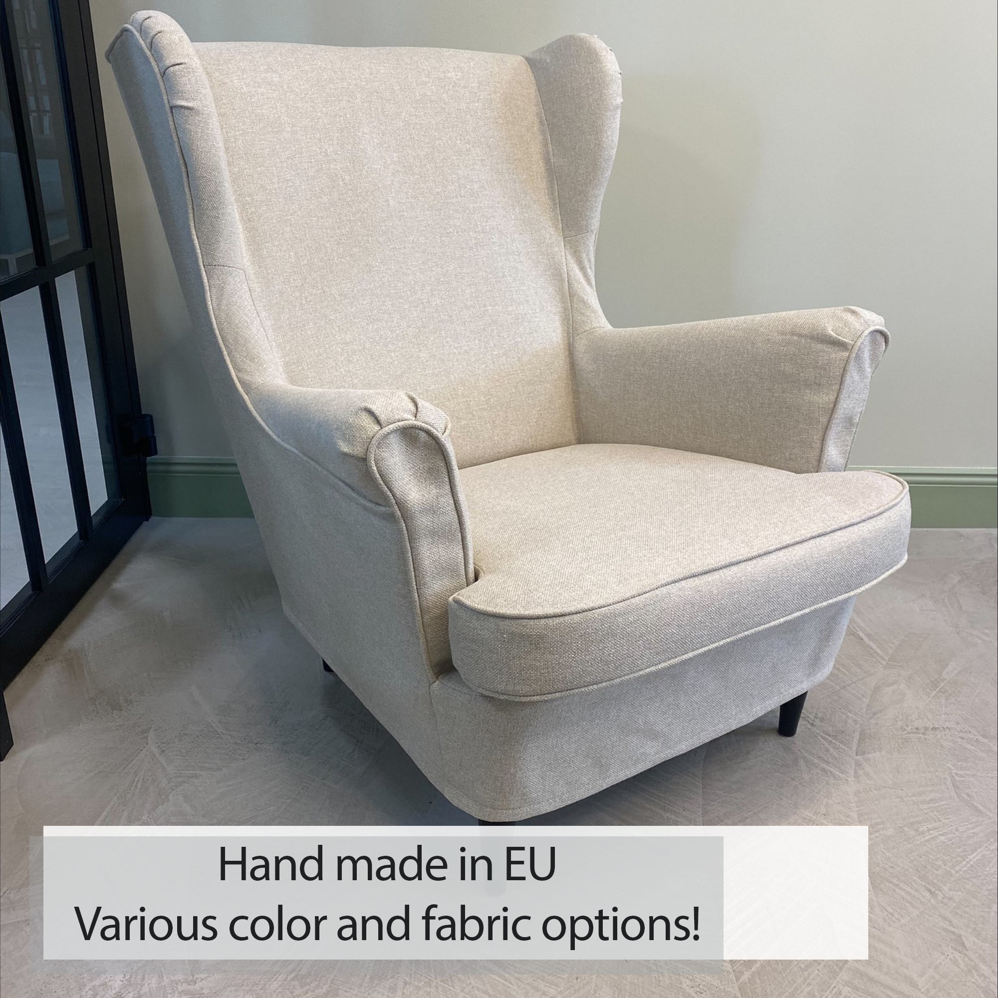 STRANDMON Armchair Cover Slipcover Hand Made With Multiple - Etsy