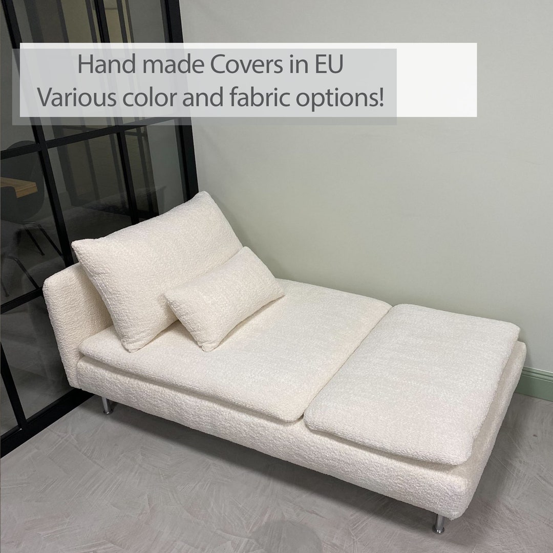 SODERHAMN Chaise Longue Section Cover Slipcover Hand Made With Multiple ...