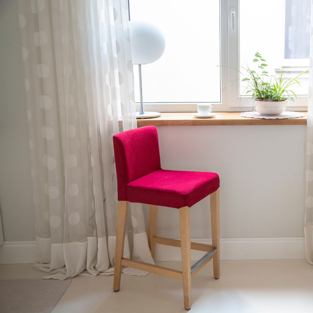 HENRIKSDAL Bar Stool Chair Cover Slipcover Hand Made With Multiple ...