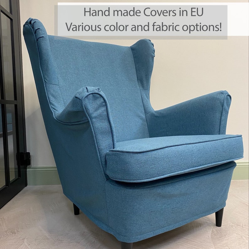 STRANDMON Armchair Cover Slipcover Hand Made With Multiple - Etsy