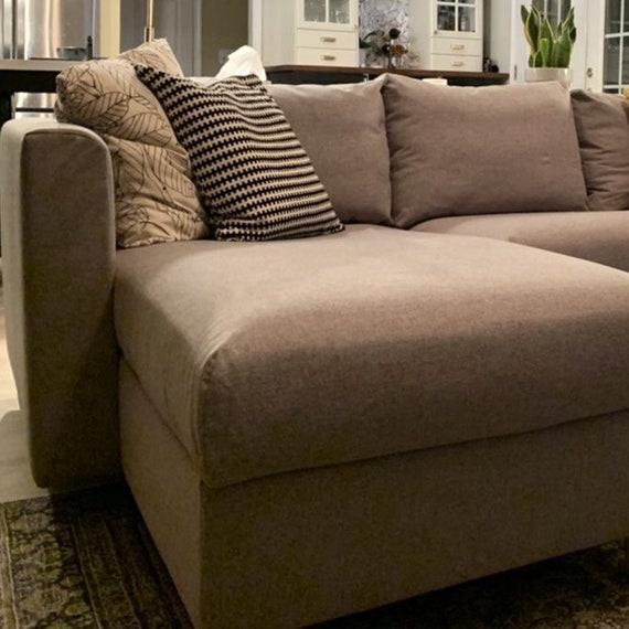 FINNALA Chaise Longue Section Slipcover Hand Made Multiple Color and Fabric Options Custom Made Fit Finnala Chaise Longue Etsy