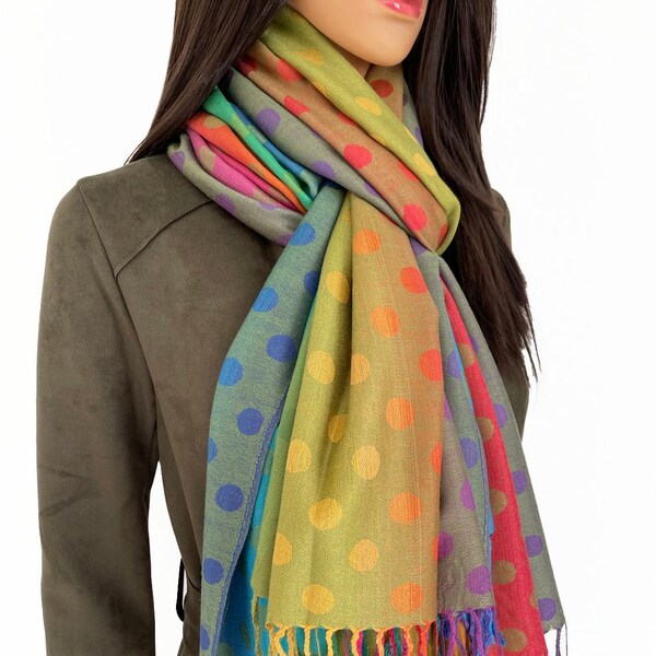 Polka Dots Scarf - Etsy