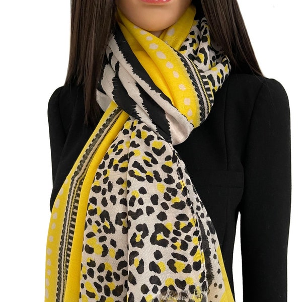 Leopard Print Scarf - Etsy