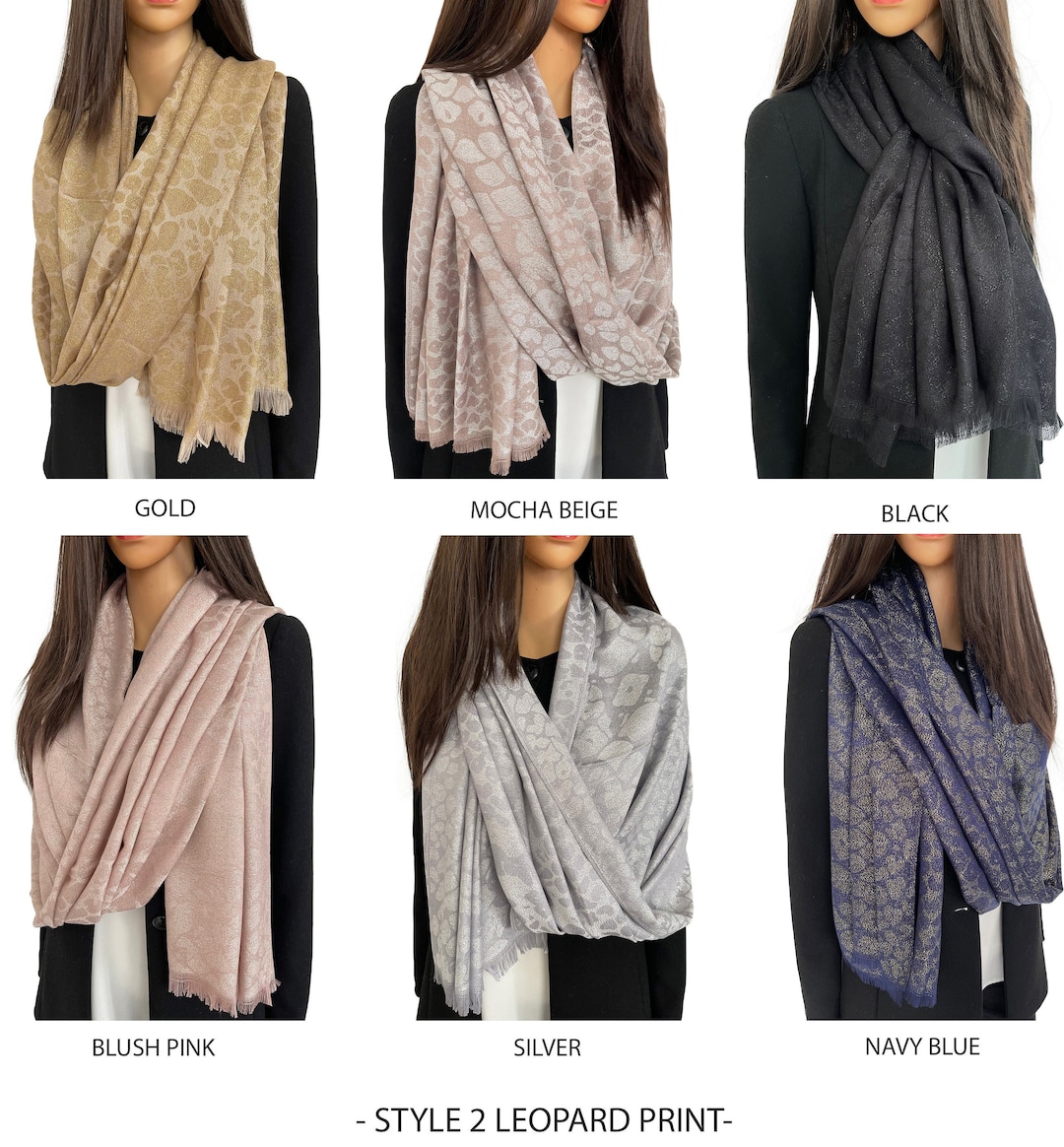 Ladies Wedding Shawl Sparkly Scarf Evening Pashmina Shawl Wrap Metallic ...