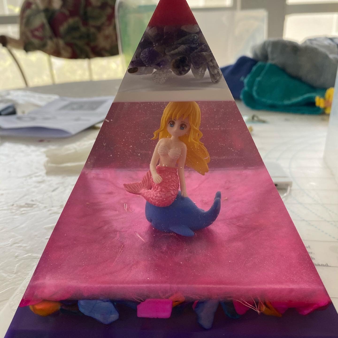 Custom Memorial Pyramid ( With Ashes ) - Etsy