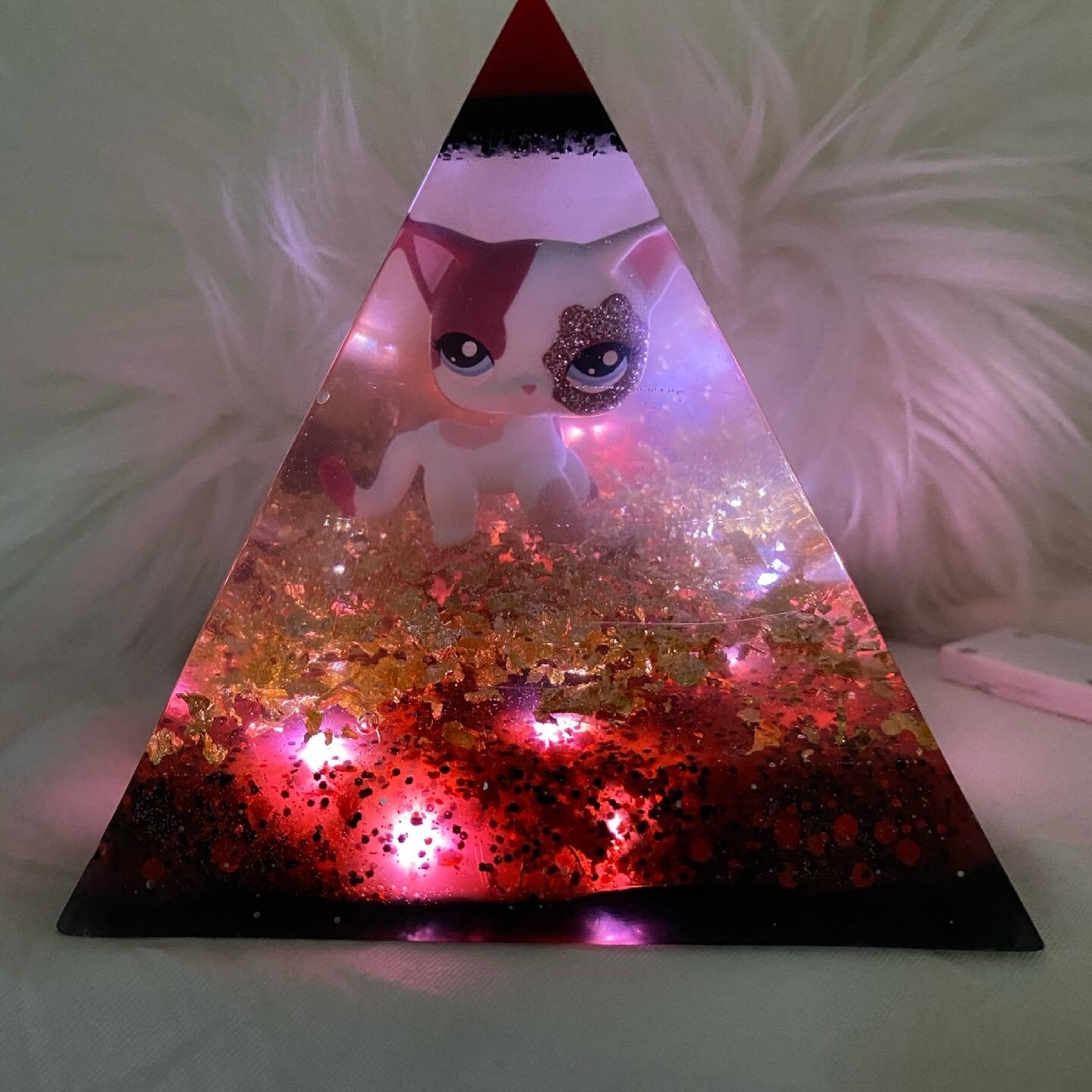 Custom Memorial Pyramid ( With Ashes ) - Etsy