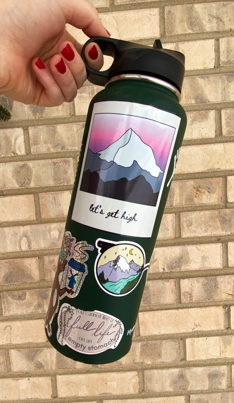 Mountain Polaroid Sticker Hydroflask Stickers Nature Stickers Stanley ...