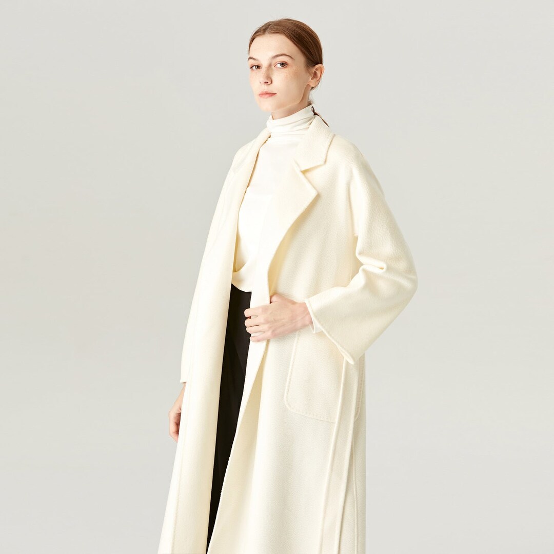 Water Ripple Long Wool Reversible Casual Coat Jacket - Etsy