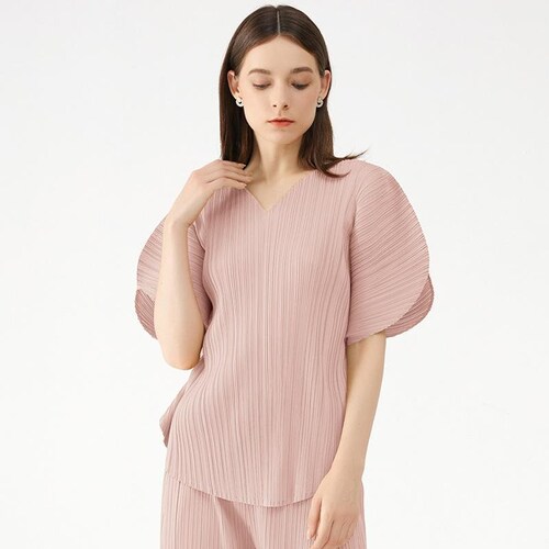 Solid Vintage Plissé Pleated Dresses V Neck for Women - Etsy