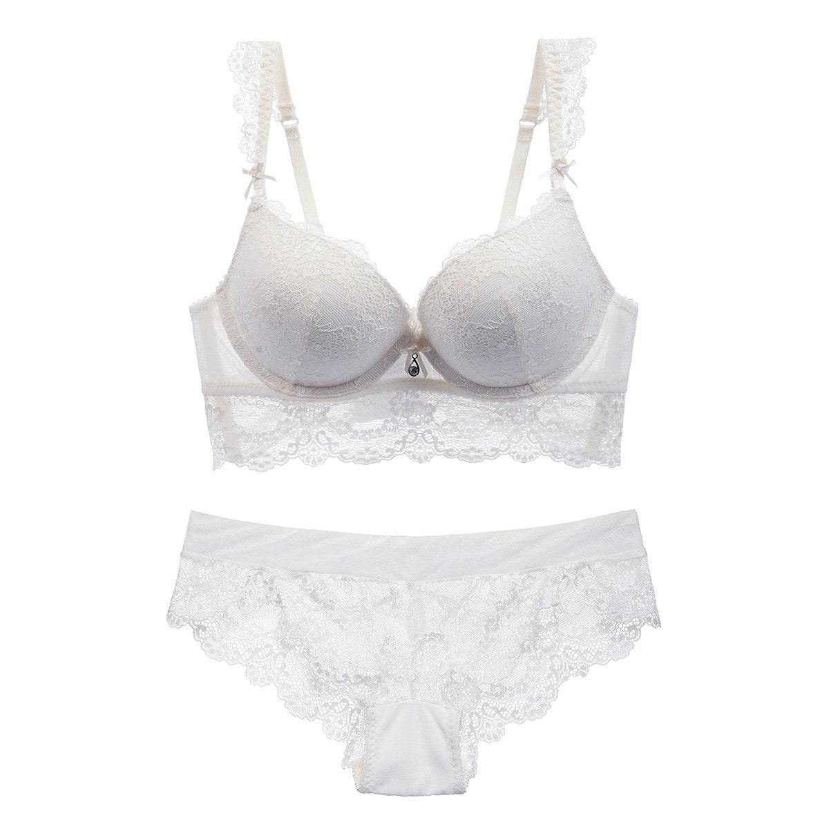 Lace Flower Lingerie Set Etsy