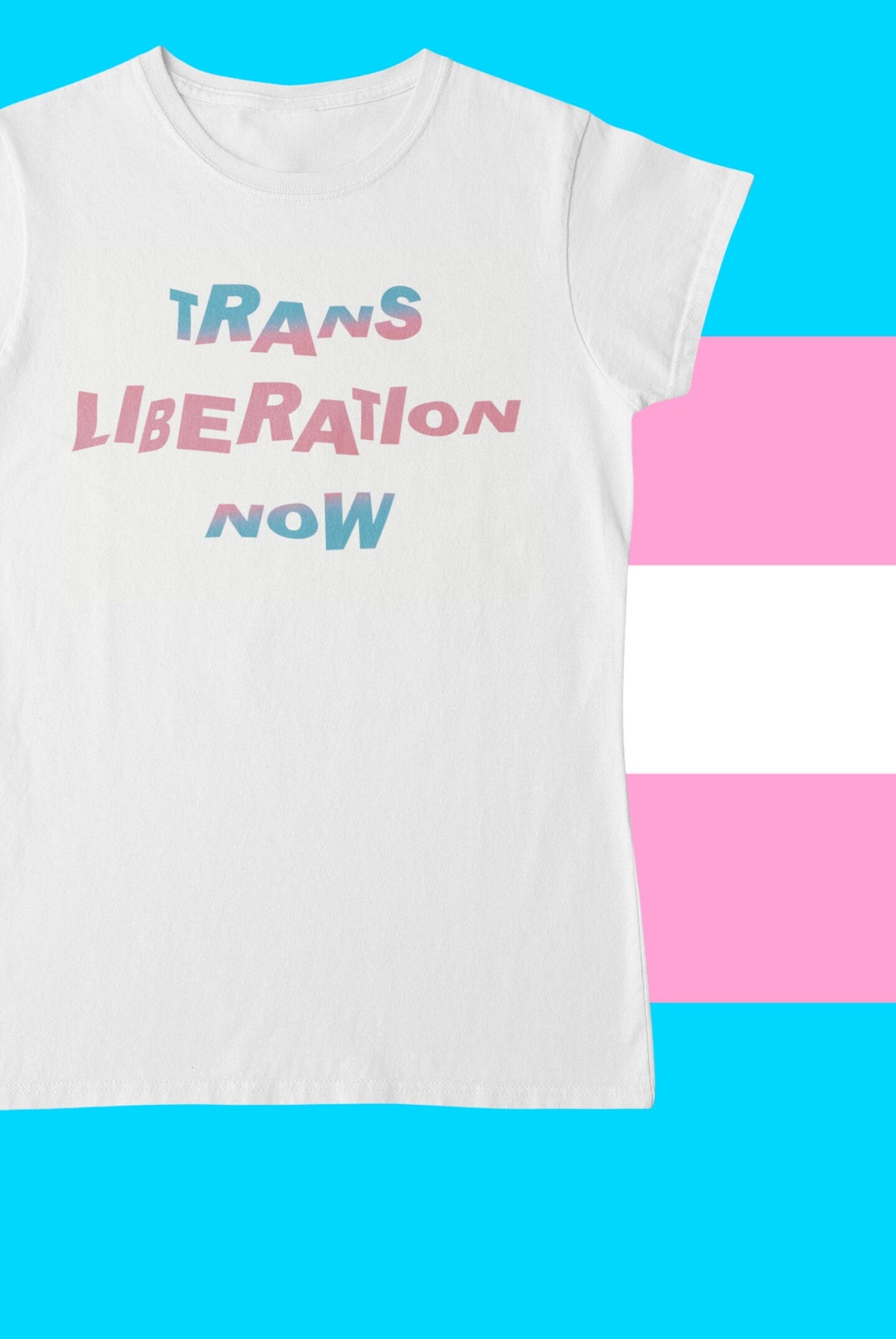 Trans Liberation Now T-shirt, Transgender Non-binary Pride T-shirt ...