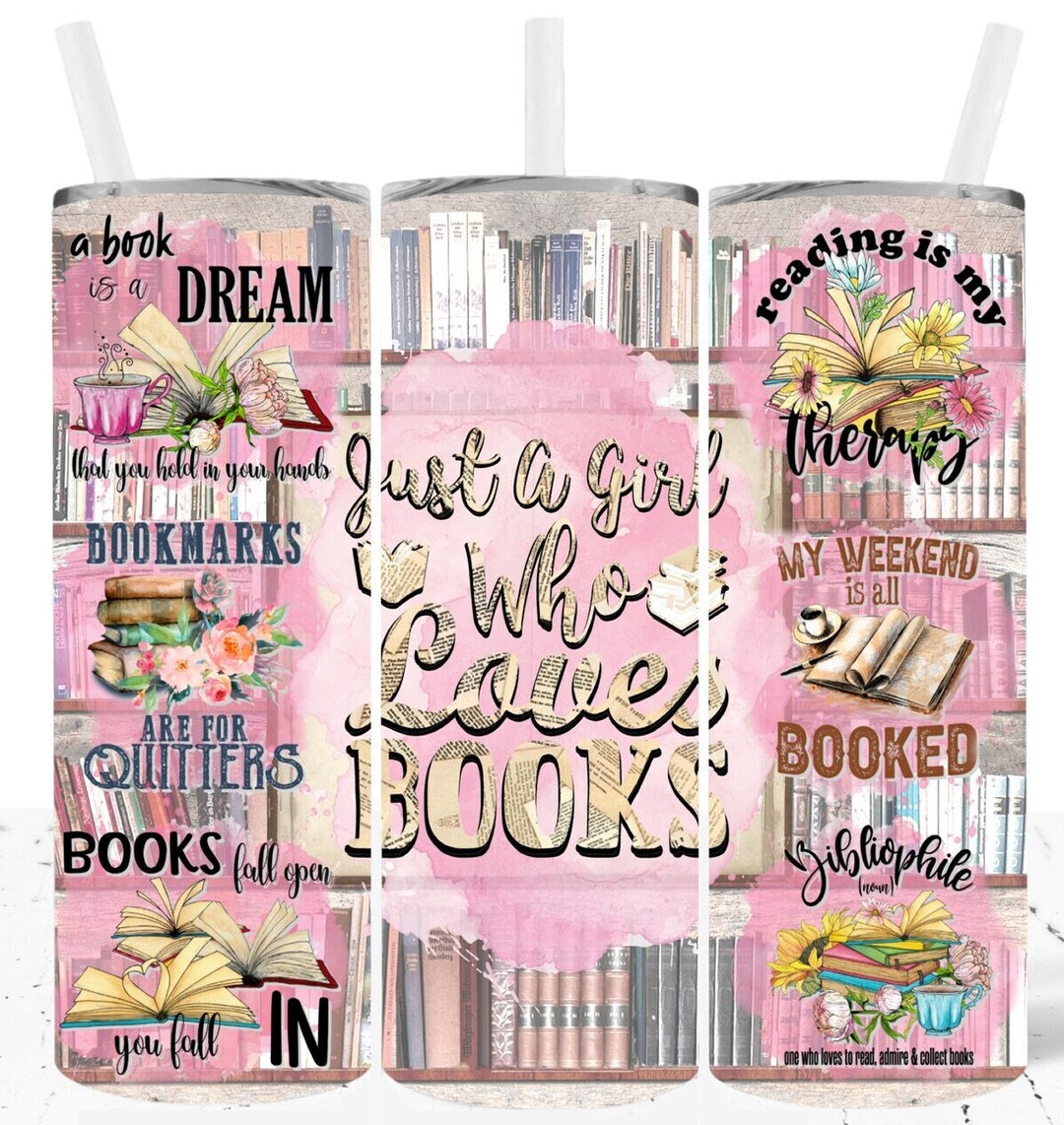 Book, Book Tumbler, Reading, Reading Tumbler, Alcohol Ink Tumbler, A ...