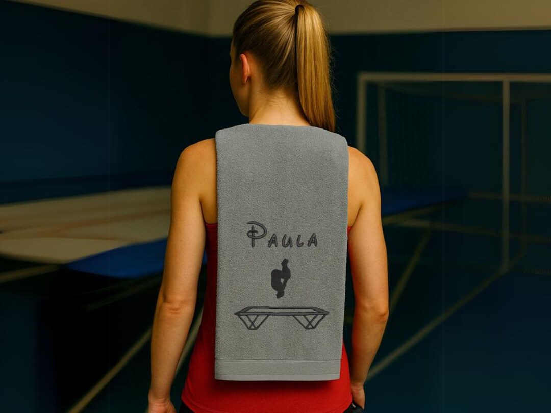 Personalized Trampoline Towel | Trampoline Bath Towel Embroidered With ...