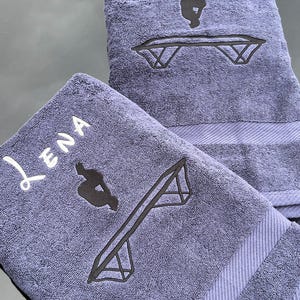 Personalized Trampoline Towel | Trampoline Bath Towel Embroidered With ...