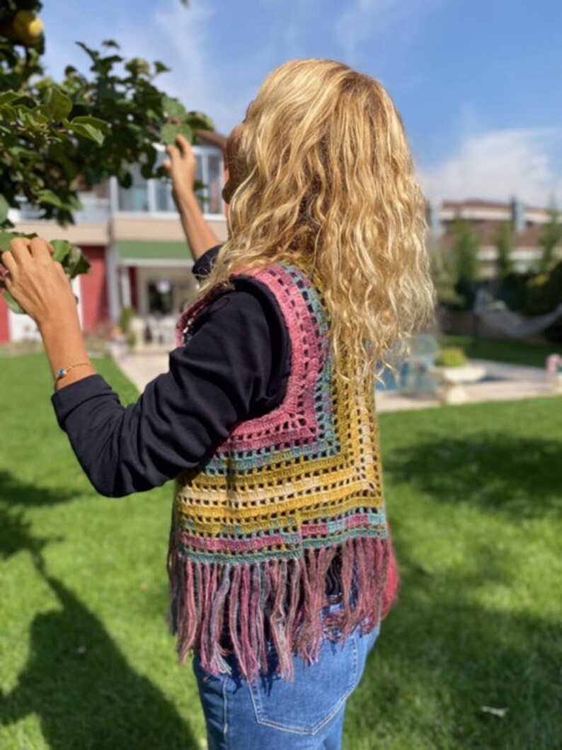 Colorful Cotton Vest - Etsy