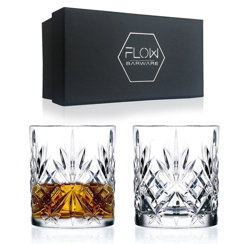 Classic Crystal Whiskey Glass Gift Set Set of 2 Whisky - Etsy UK