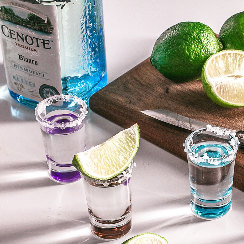 Shot Glasses Coloured Bases | Tequila Shots Glass, Stag Do, Party ...