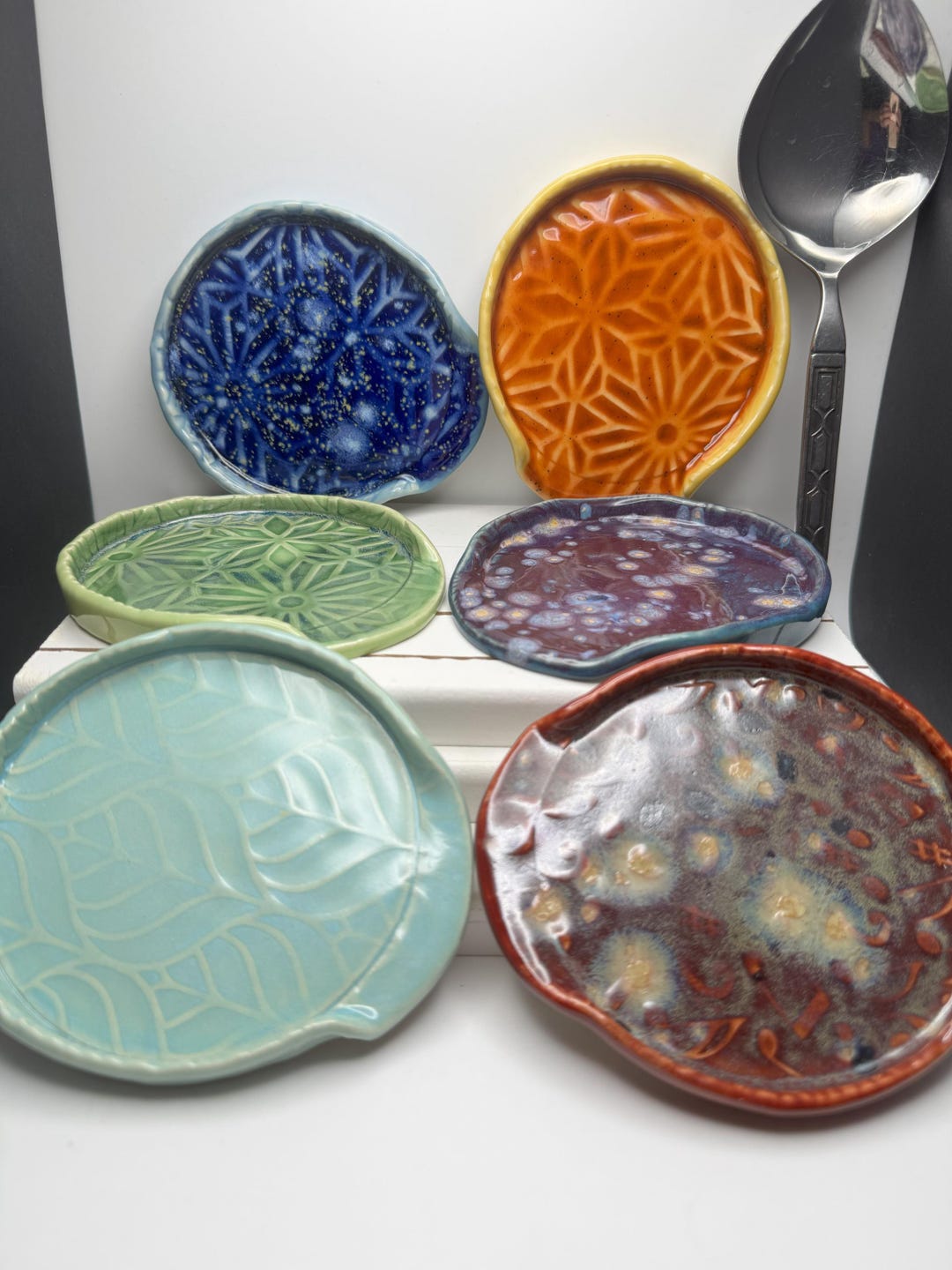 Handmade Large Round Ceramic Spoon Rest - Etsy