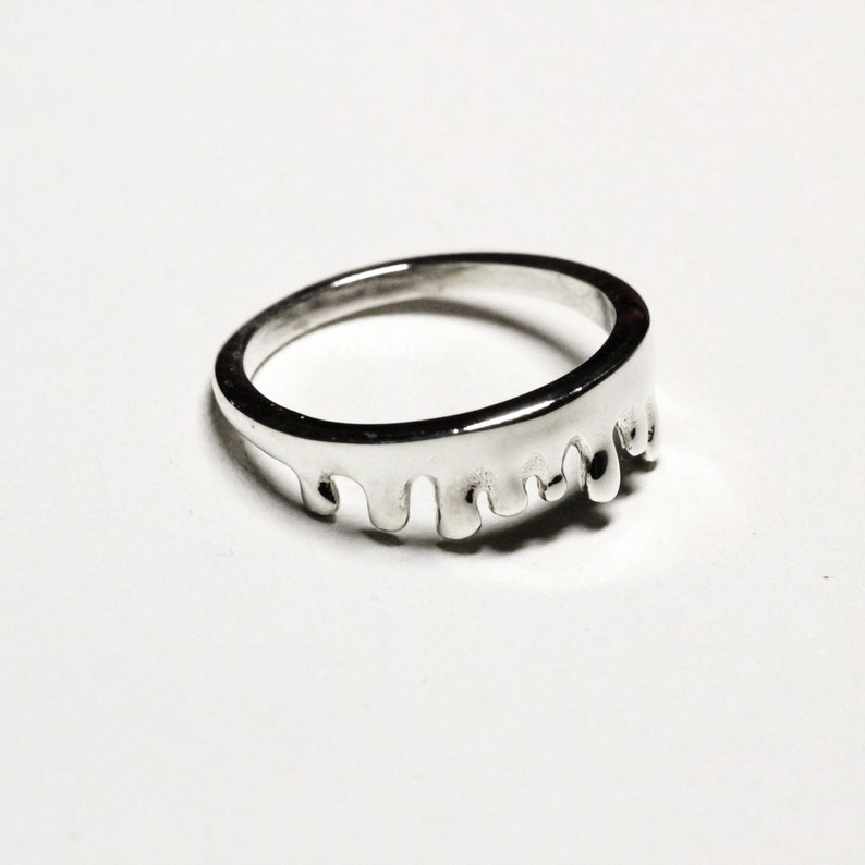 Drip Ring Edgy Alternative Jewelry Goth Jewelry Brands - Etsy