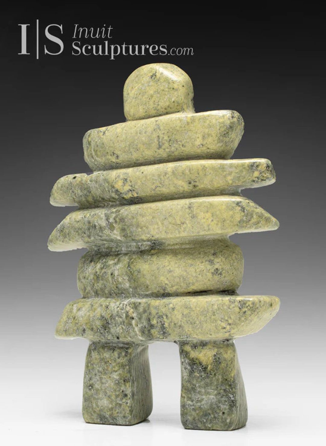 7 Inukshuk by Pauloosie Padluq handler Sculpture Soapstone Art Original ...