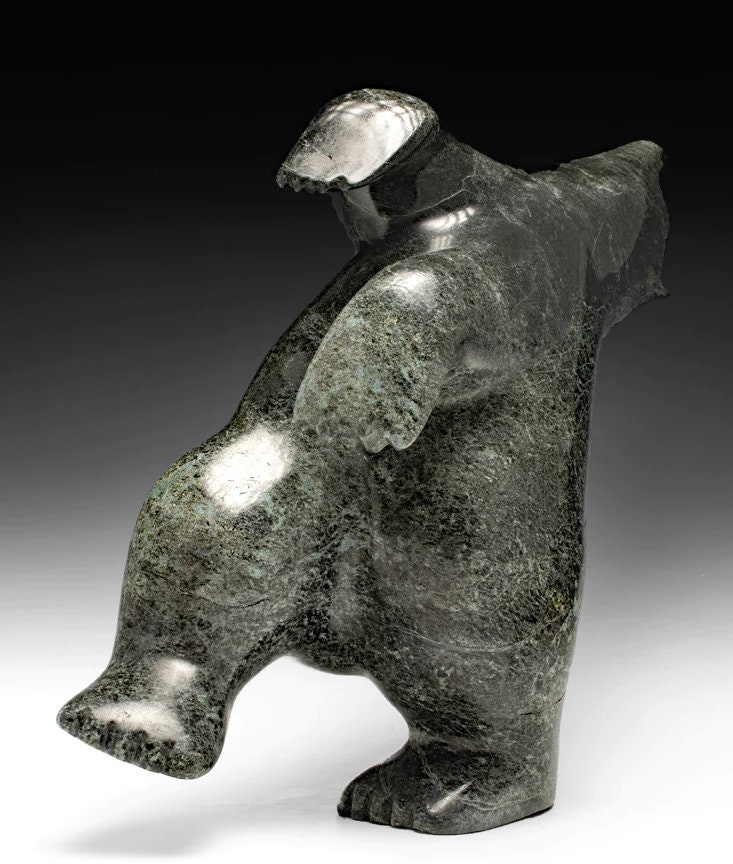 16" SIGNATURE Dancing Bear by Elite Carver Nuna Parr *look Up* Original ...