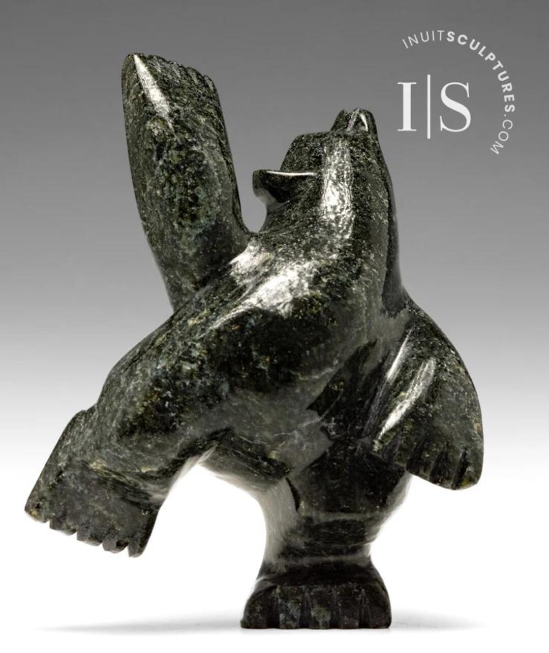 5" Dancing Bear by Moe Pootoogook *knee Slapper Funny* Original Inuit ...