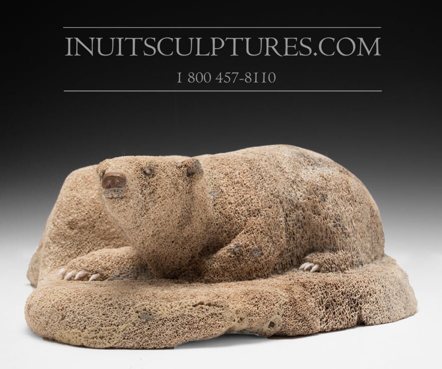 10 Polar Bear by Inuk Charlie snuggly Inuit Sculpture - Etsy