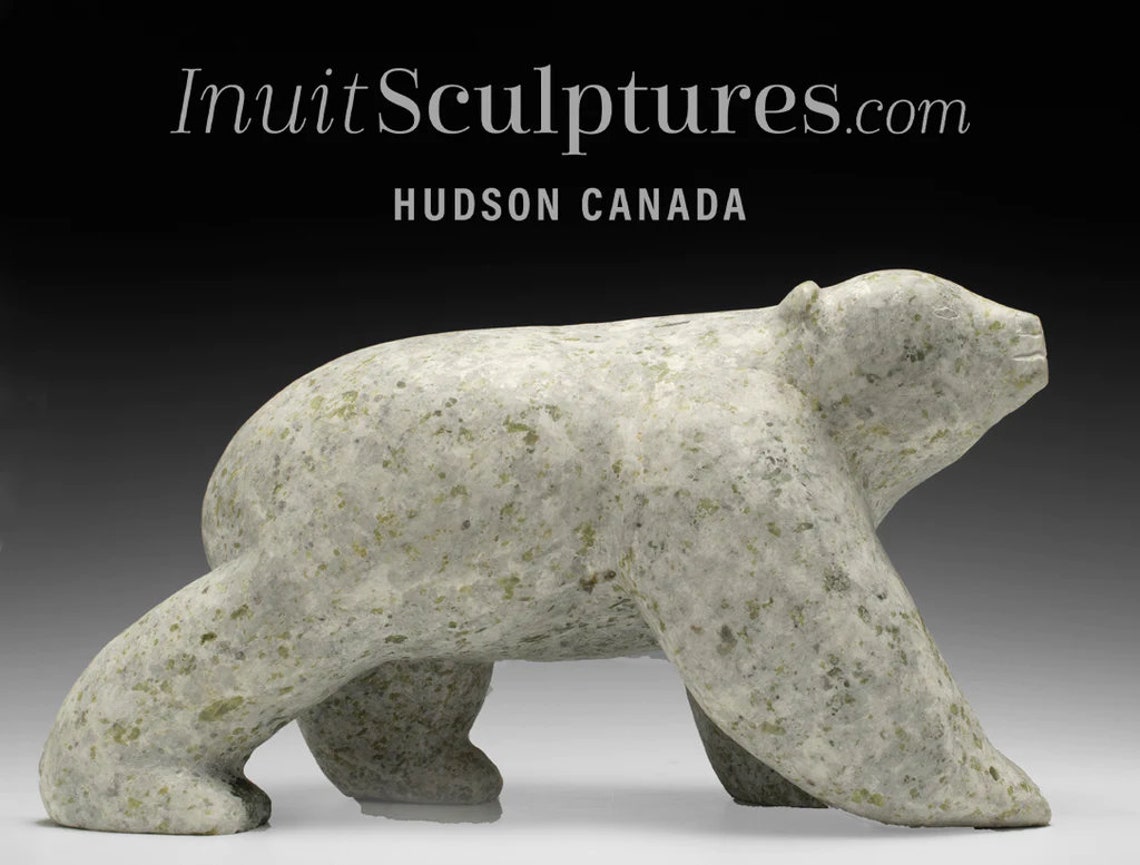 15" Walking Bear by Moe Kolola *kody* Inuit Sculpture Art Inuit ...