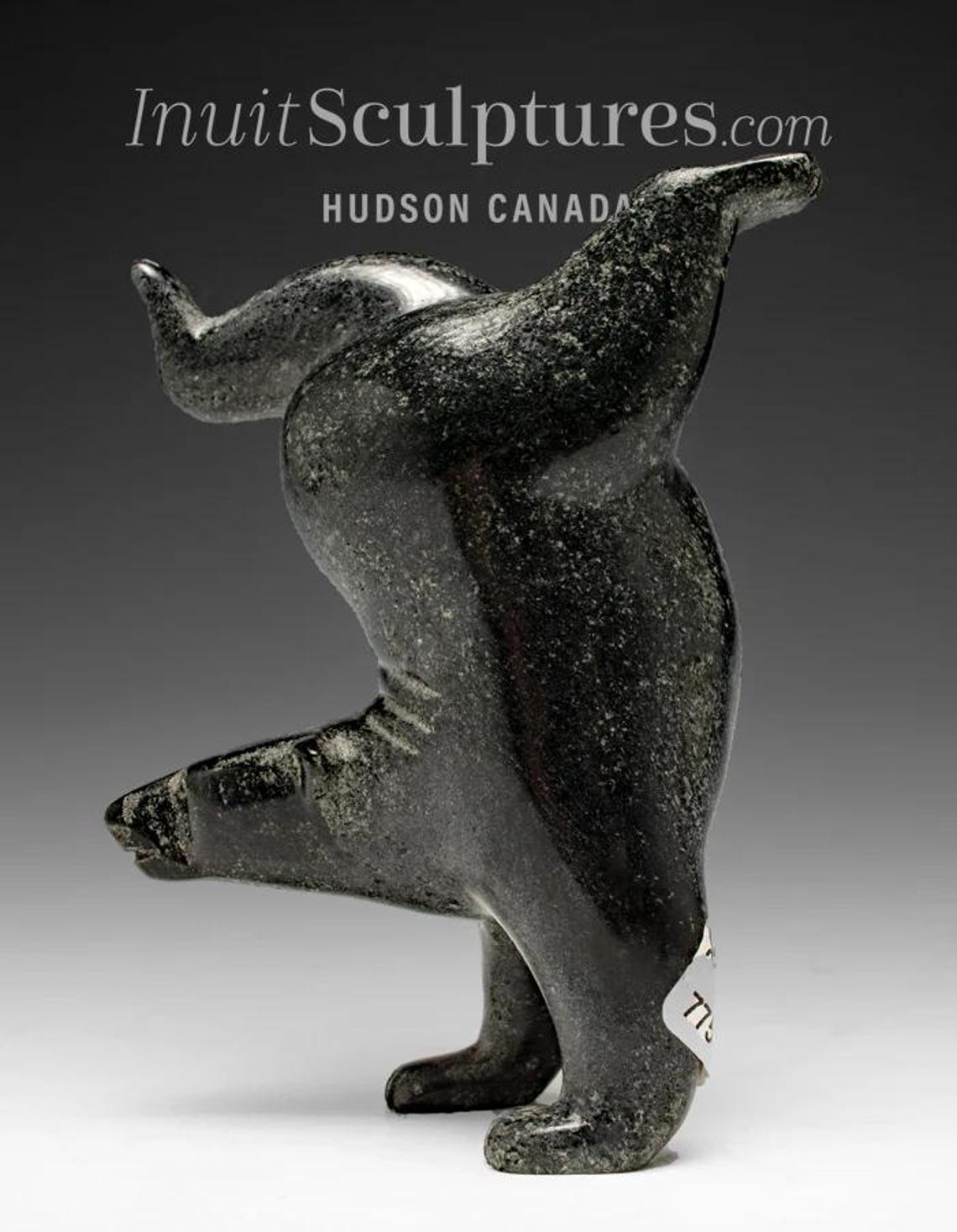 6” SIGNATURE Diving Bear by Tim Pee *magic in Motion* Original Inuit ...