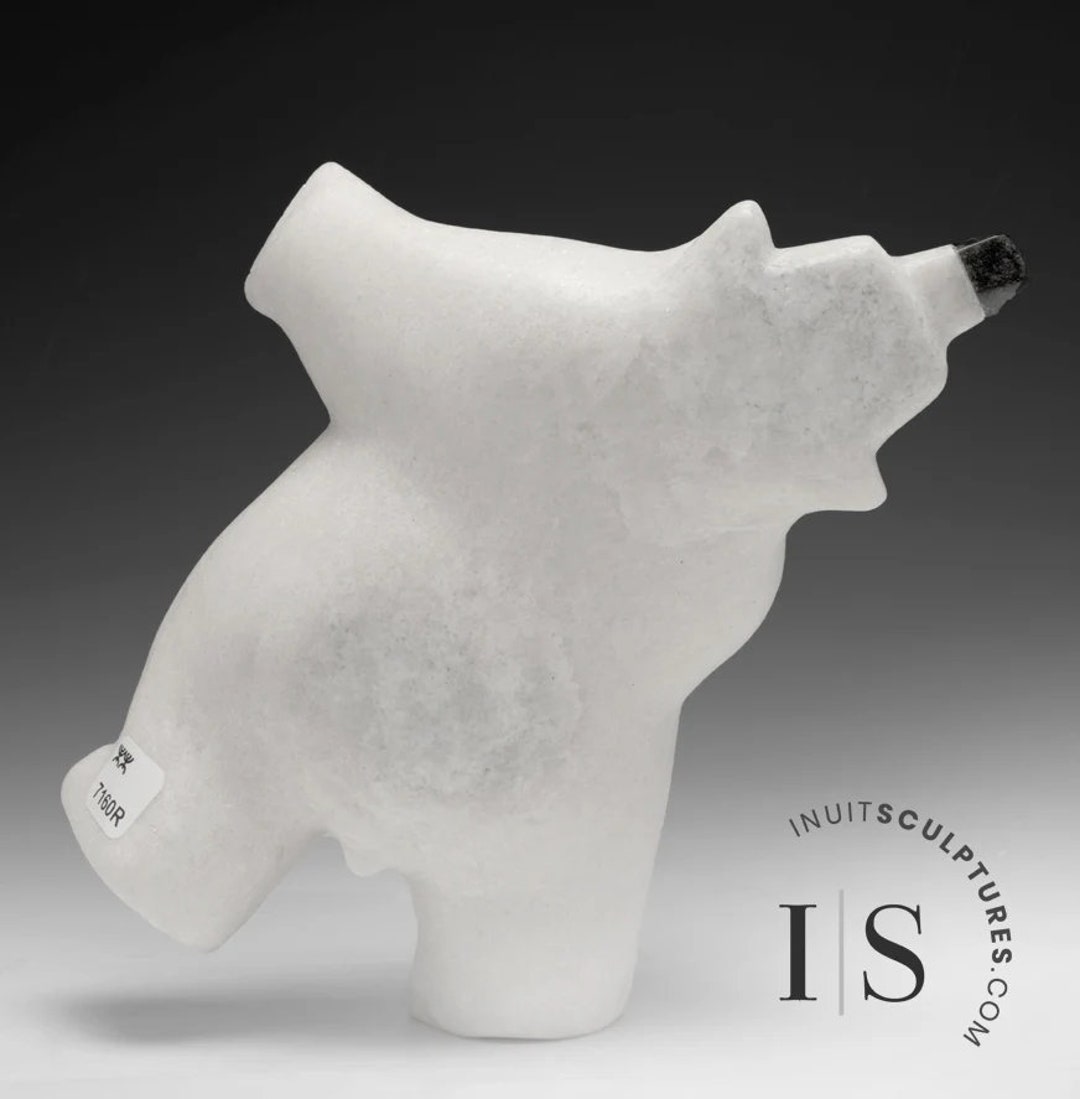 8" White Dancing Bear by David Shaa *leaning Tower of Pisa* Original ...