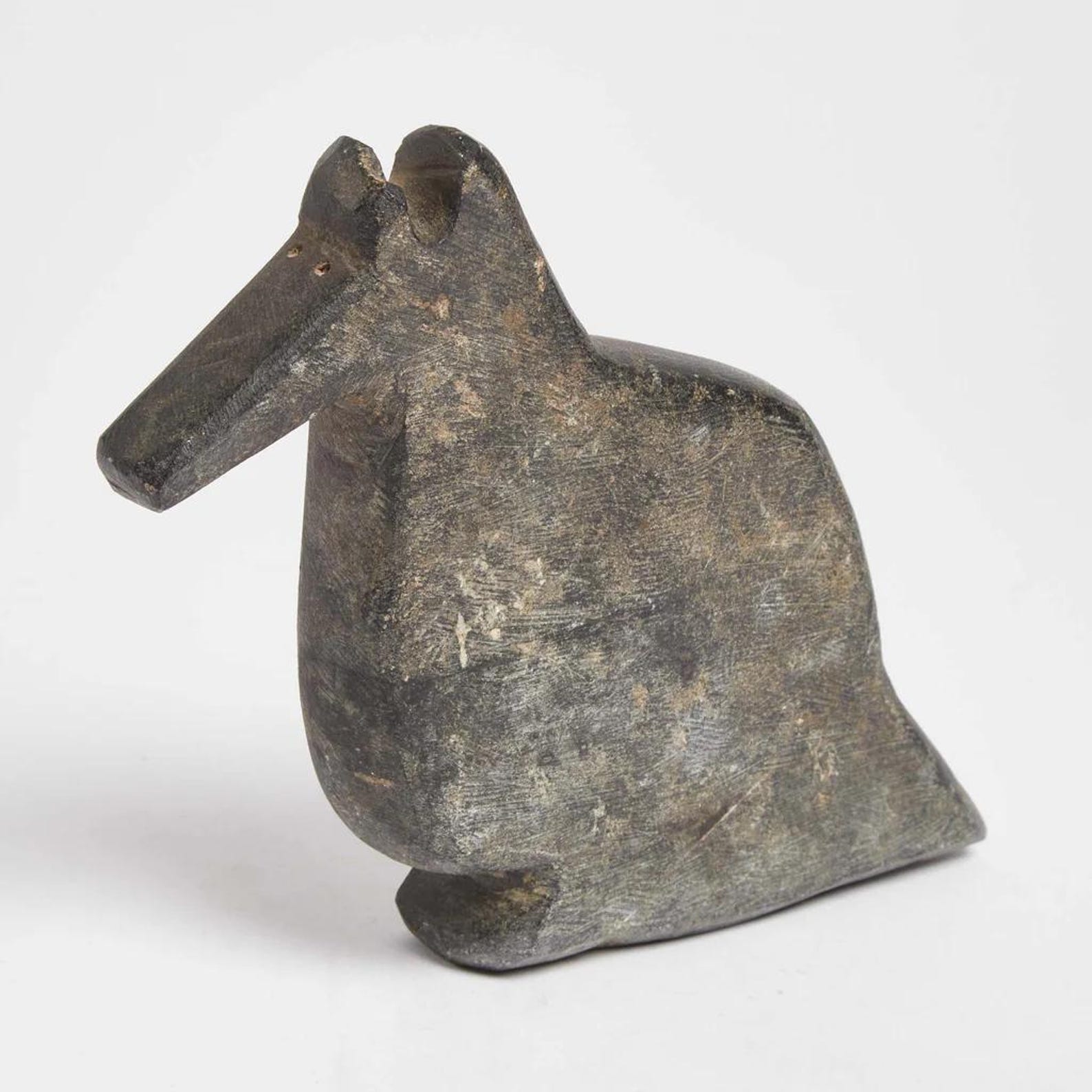 Vintage 7" Wolf by Andy Miki *gunner* Inuit Sculpture Art Inuit ...