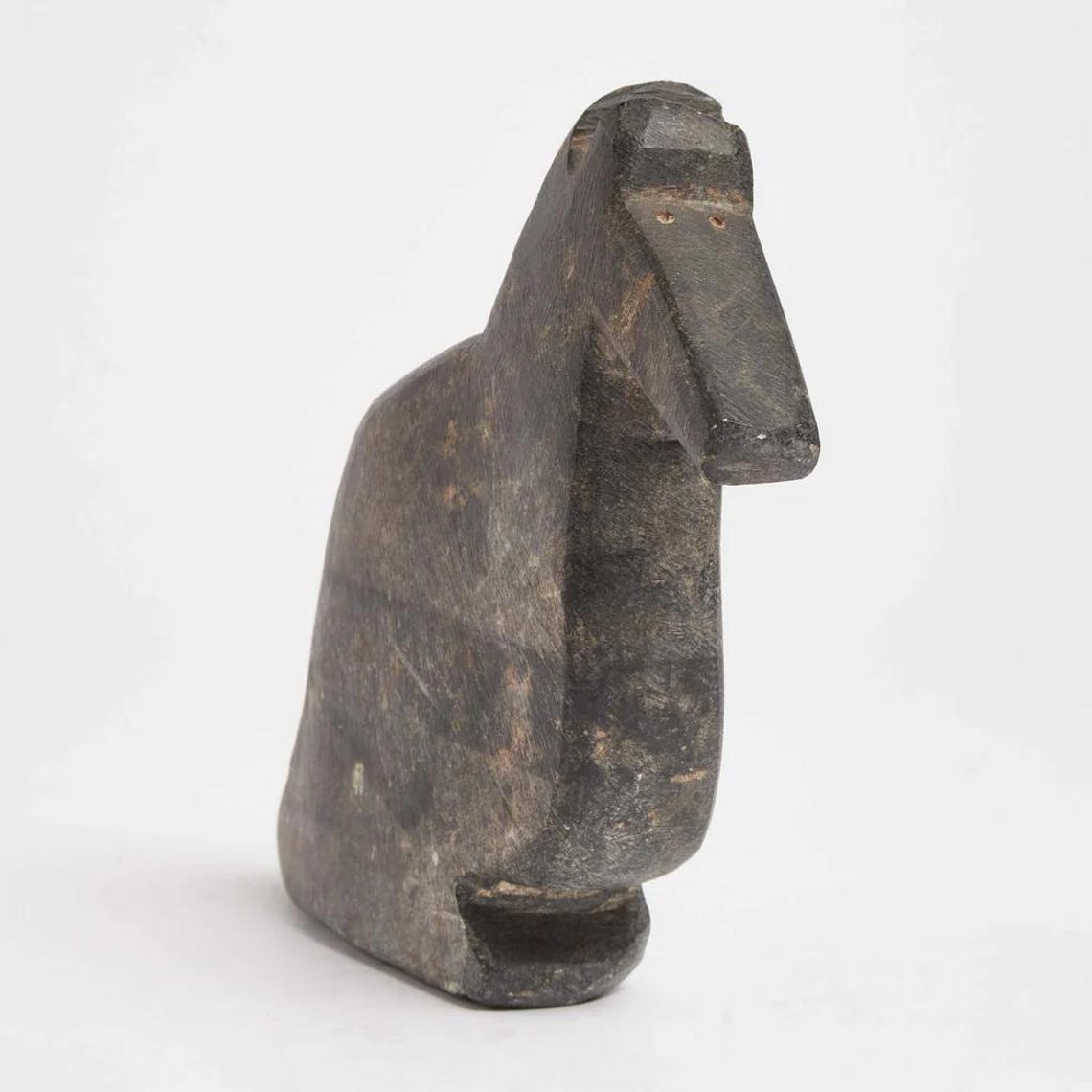 Vintage 7" Wolf by Andy Miki *gunner* Inuit Sculpture Art Inuit ...