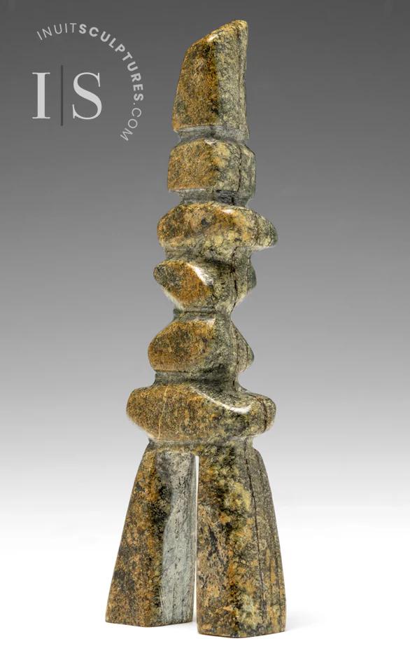 5" Inukshuk by Ning Shaa *corky* Inuit Sculpture Soapstone Art Inuit ...