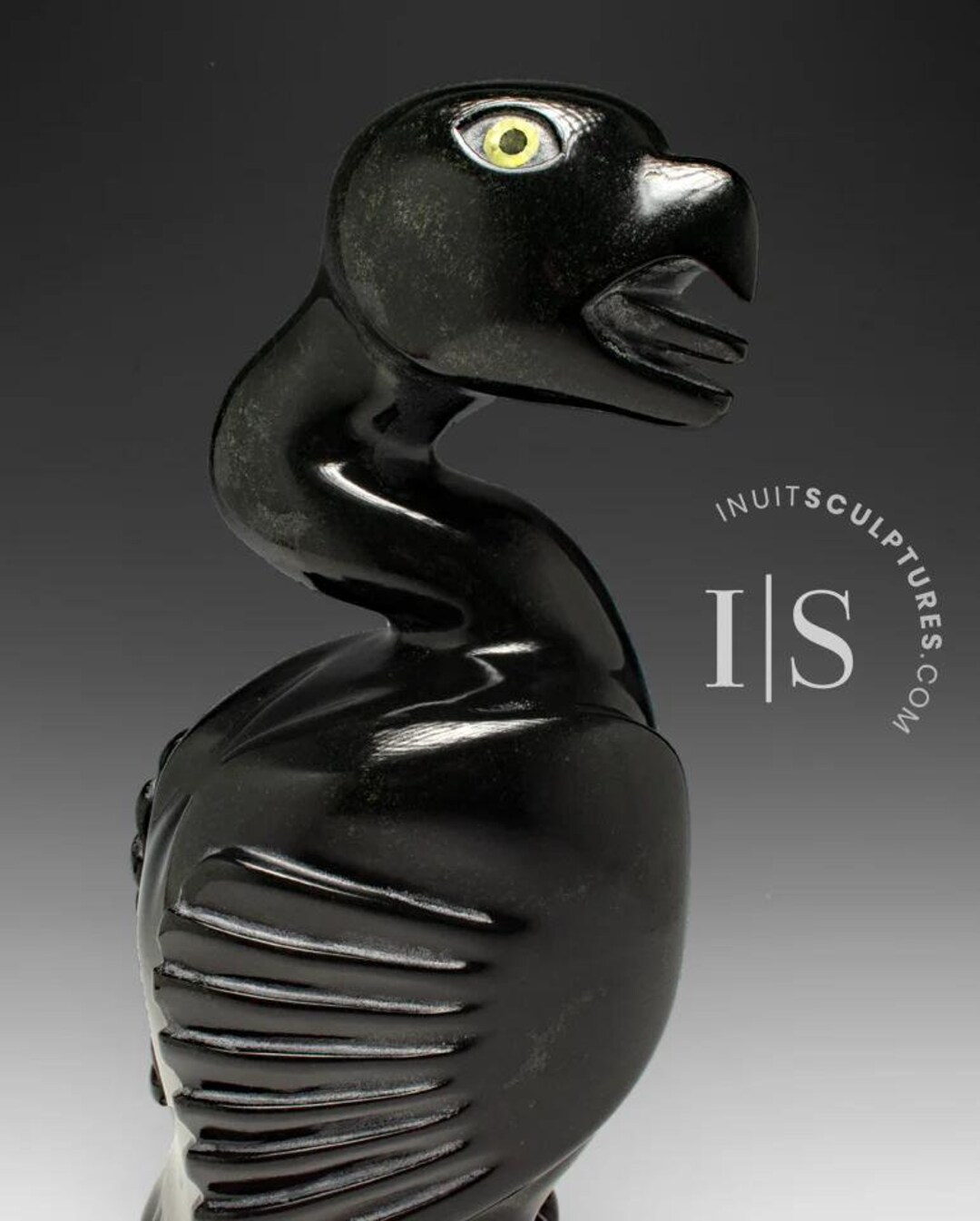 15" Long Neck Bird Spirit by Master Carver Toonoo Sharky *intrepid ...