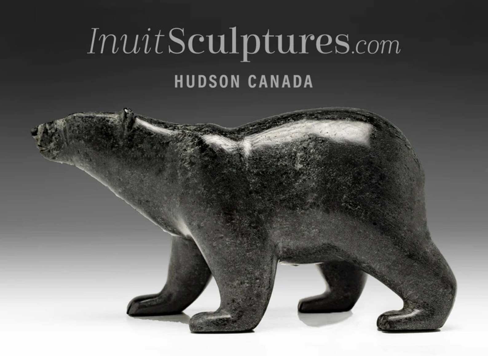 8.5" SIGNATURE Walking Bear by Tim Pee *victoria* Original Inuit ...