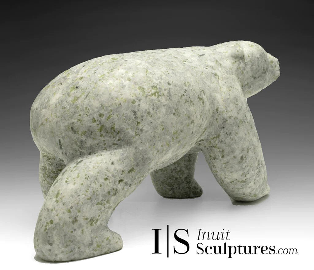 15" Walking Bear by Moe Kolola *kody* Inuit Sculpture Art Inuit ...