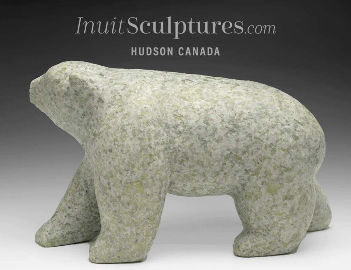 15" Walking Bear by Moe Kolola *kody* Inuit Sculpture Art Inuit ...