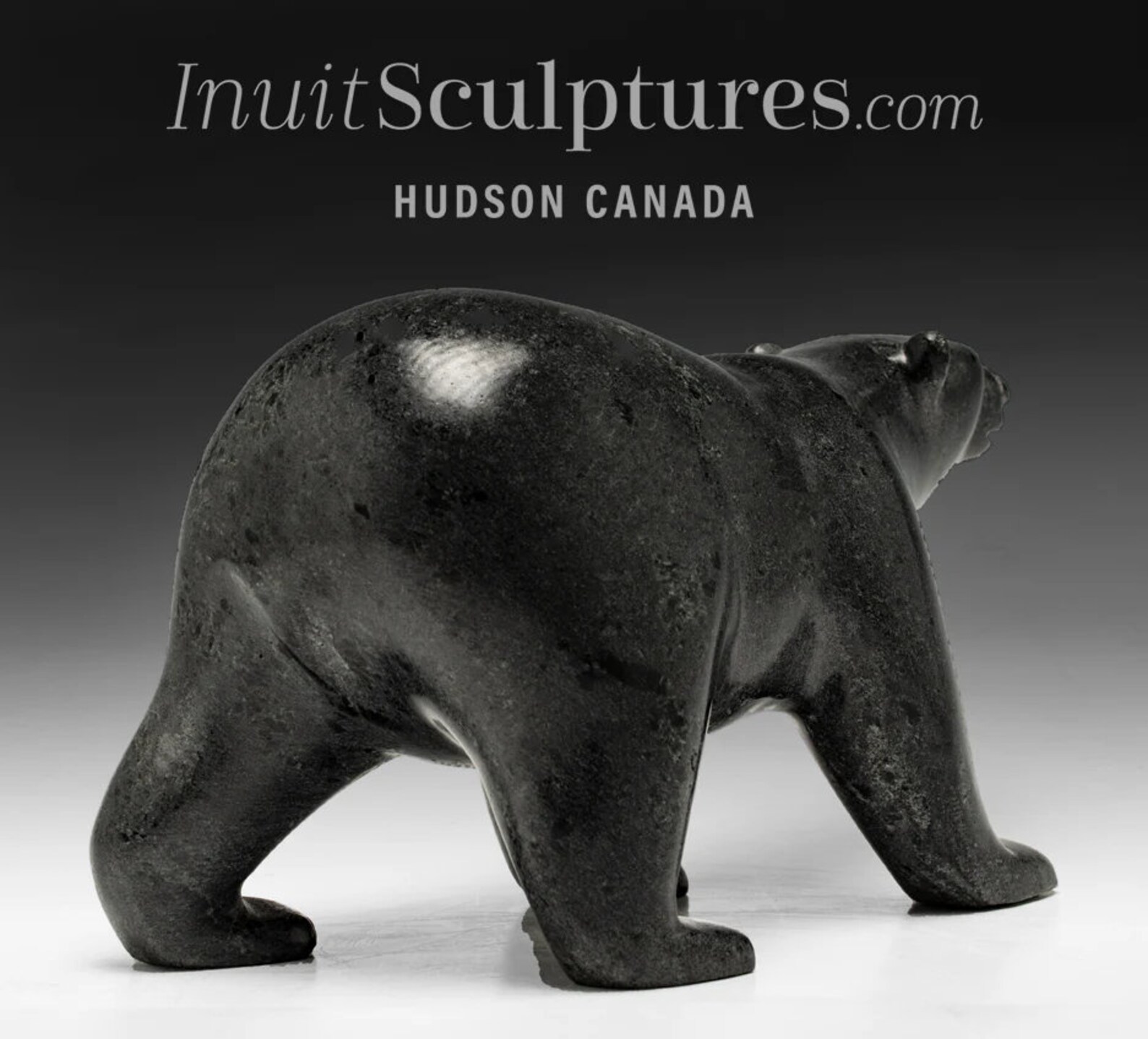 8.5" SIGNATURE Walking Bear by Tim Pee *victoria* Original Inuit ...